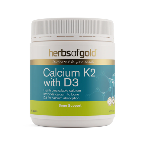 Herbs of Gold Calcium K2 with D3 90 tablets – Supplement Wholesalers