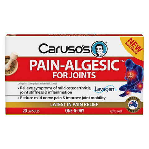 Carusos Natural Health Pain-Algesic for joints 20 Capsules – Supplement ...